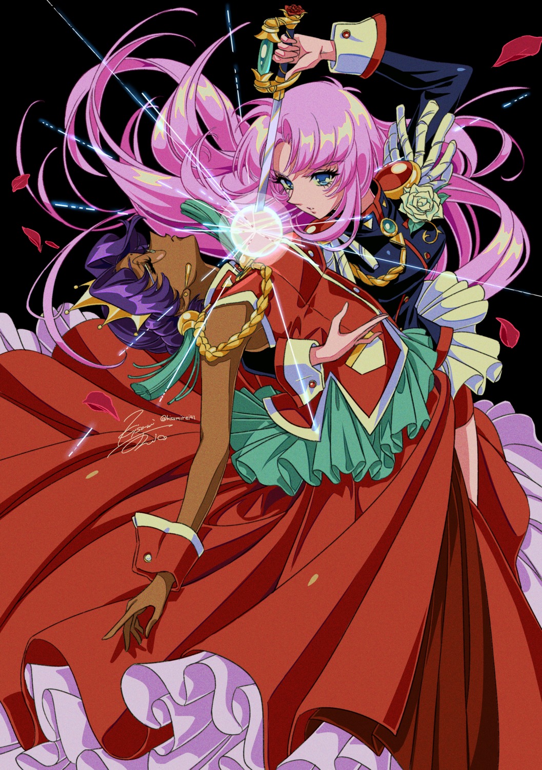 kisumi rei revolutionary girl utena himemiya anthy tenjou utena dress megane sword uniform ...